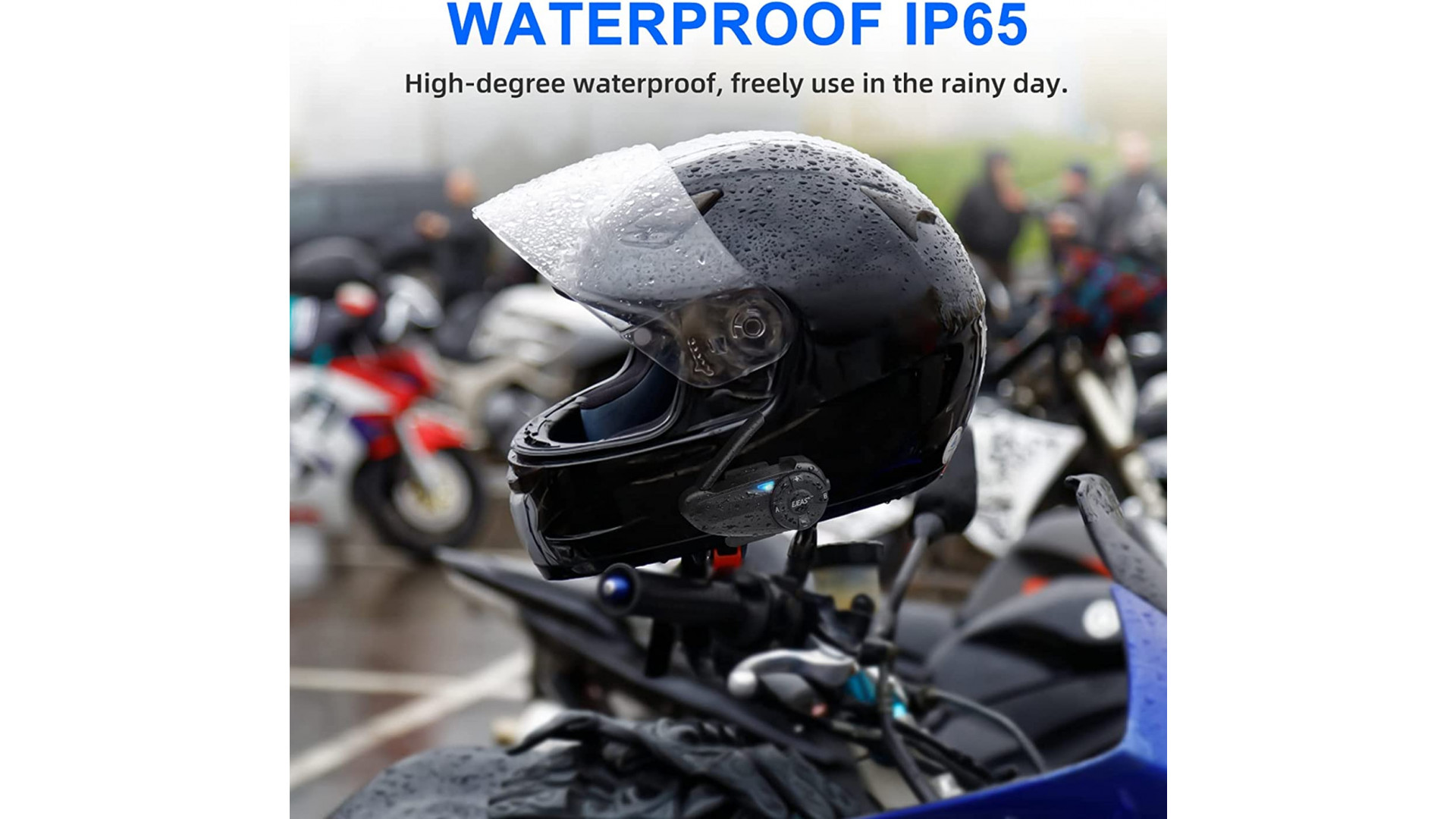 EJEAS Q7 - Bluetooth-sztereó fejhallgató motorosoknak - Motoros headset